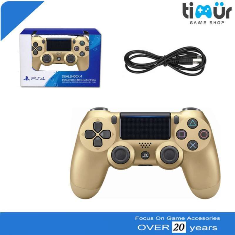 Jual Stick Stik Controller PSS4 Ori Original Pabrik Warna Gold di ...