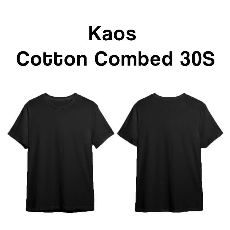 Jual Sablon Kaos Cotton Combed 30S Custom Desain Hitam di Seller Rhino ... Jual Sablon Kaos Cotton Combed 30S Custom Desain Hitam di Seller Rhino ...
