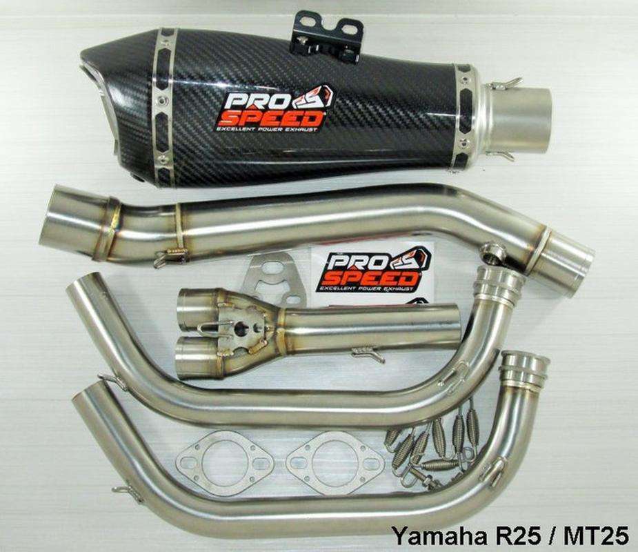 Jual Knalpot Prospeed SS Predator Steinless Yamaha R25 / MT25 ...