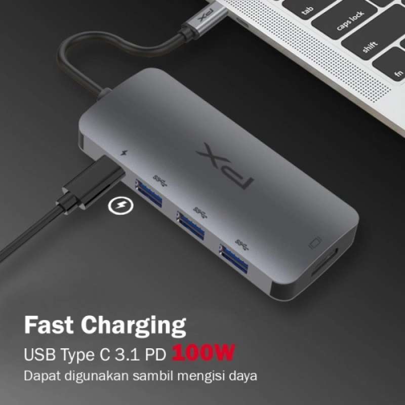 Jual Px 5 In 1 Usb Hub Converter Usb Type C To Hdmi 4k Dan 3 Port Usb W ...
