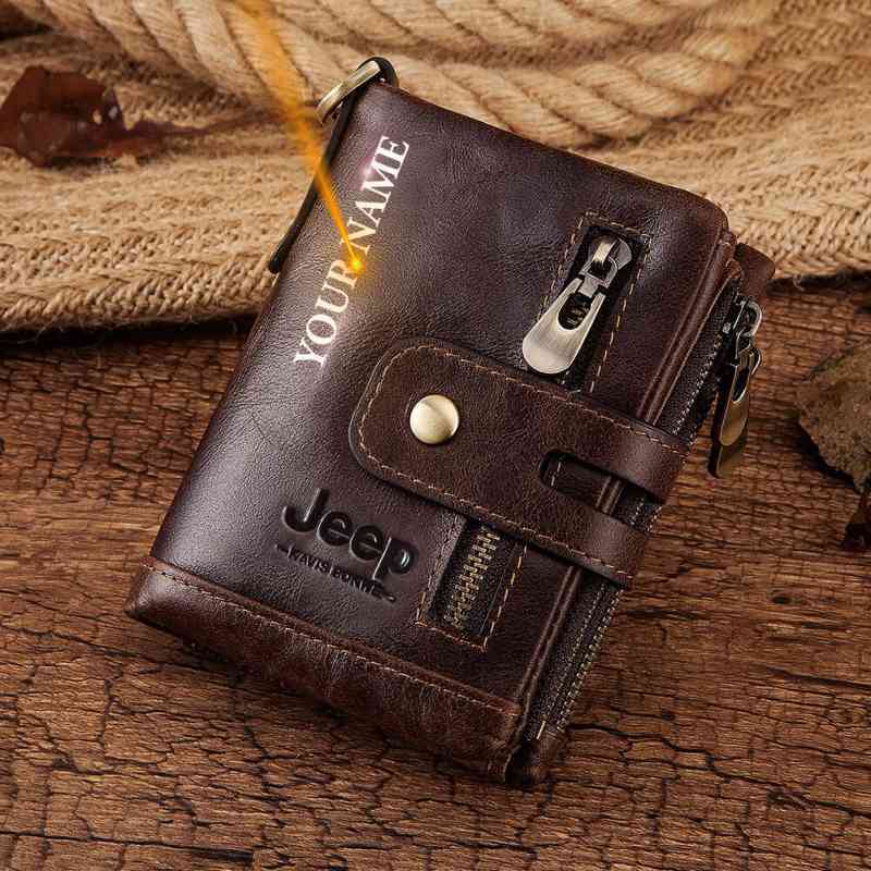 Jual Dompet Pria Kulit Sapi Asli Merek Baru Tempat Kartu Mini Kecil ...