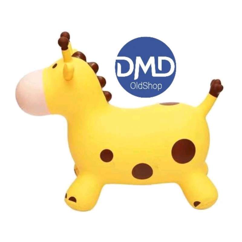 Jual Mainan Anak Animal Jumping Jerapah Kuda Kudaan Karet Tebal Promo ...