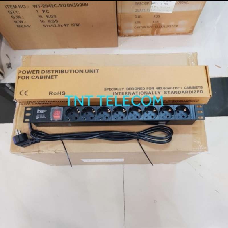 Jual PDU Horizontal 8 Outlet rack 16A / Power Distribution Unit 8 hole di Seller Cullen darrel ...