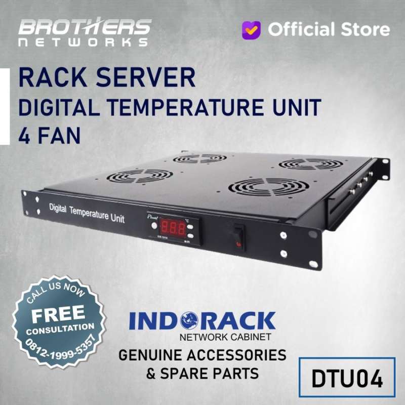 Jual Digital Temperature Unit 4 Fan Dtu04 -kipas Indorack Close Rack ...
