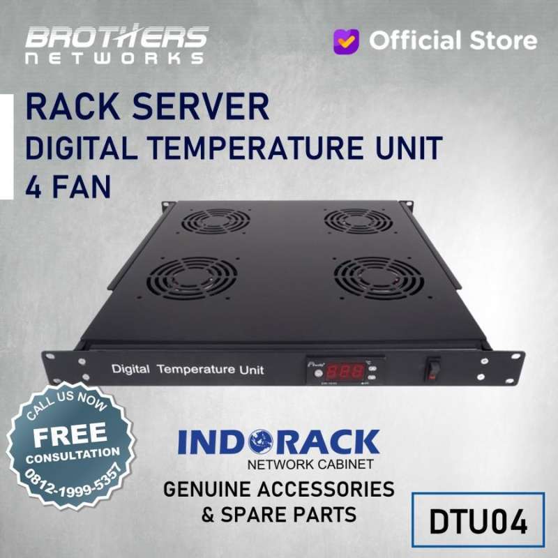 Jual Digital Temperature Unit 4 Fan Dtu04 -kipas Indorack Close Rack ...