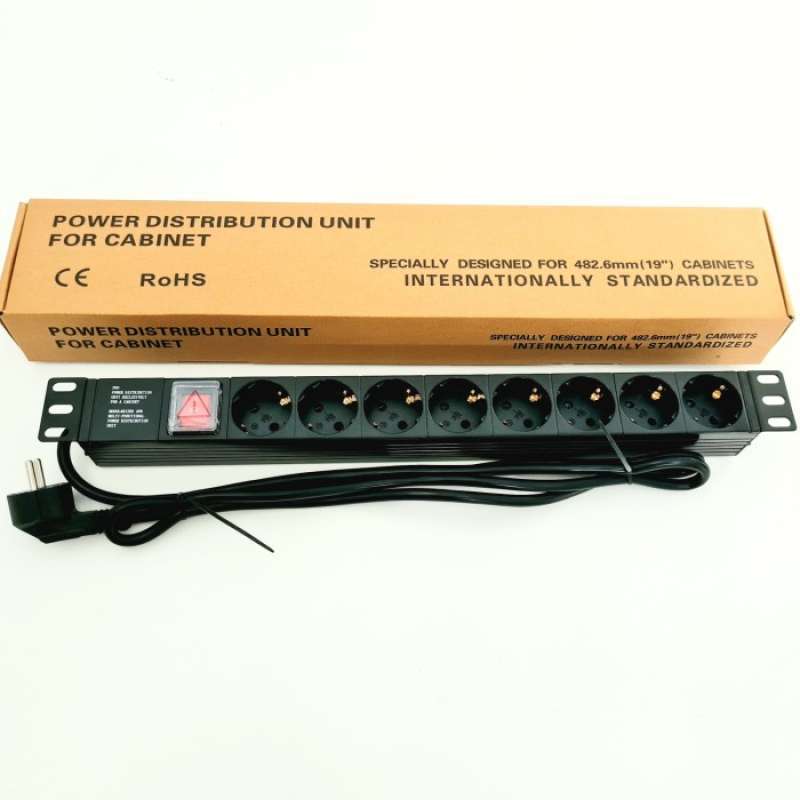 Jual PDU 8 socket rack Horisontal 16A on off di Seller Cullen darrel - Pegadungan, Kota Jakarta ...