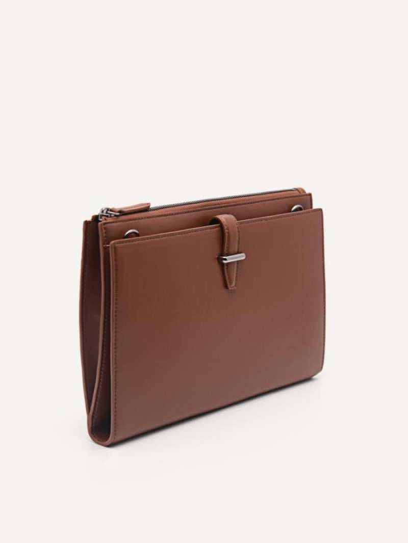 Jual Tas Kecil Pria Pedro Clutch Bag Original Branded Asli Coklat Pm009 ...