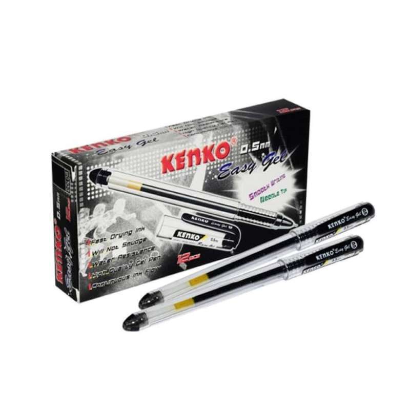 Jual [ PACK ] Pulpen Ballpoint Pen 0,5 - Kenko Easy Gel MURAH di Seller ...