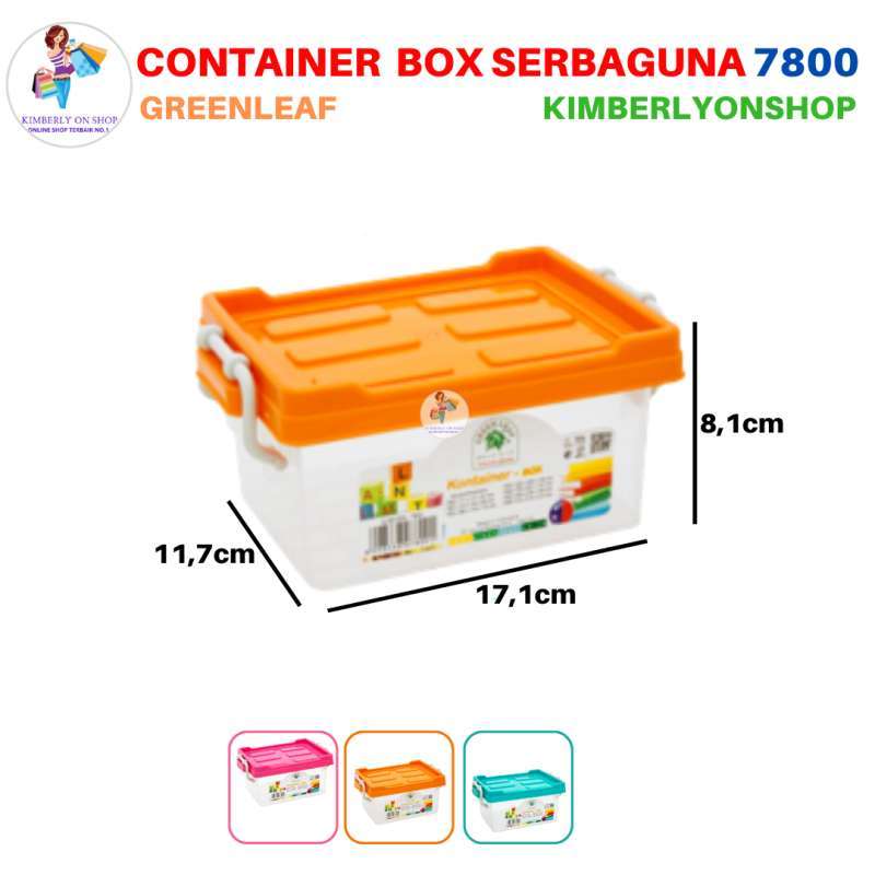 Jual Box Container 900 Ml 7800 Q Seven Box Tempat Penyimpanan Green ...