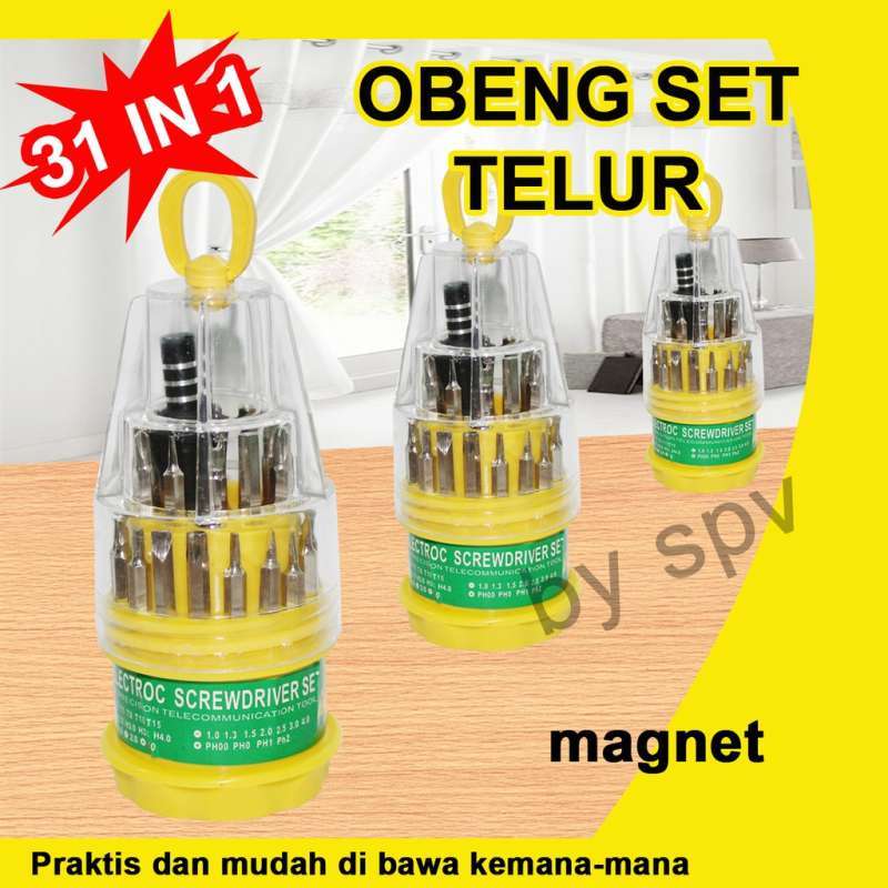 Jual Obeng Set Telur 31 In 1 Obeng Elektronik Service Hp Tool Kit ...