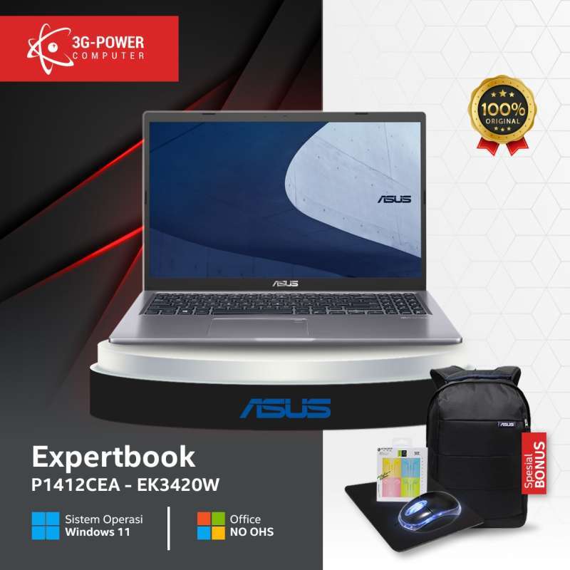 Jual Asus Expertbook P1412cea-ek3420w - Laptop - [core I3-1115g4 / 4gb ...