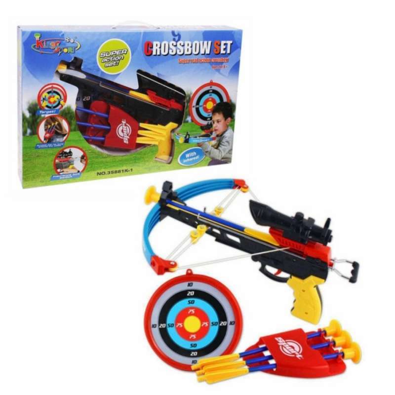Jual Mainan Anak Crossbow Memanah Panah Set Panah Panahan Tembakan di ...