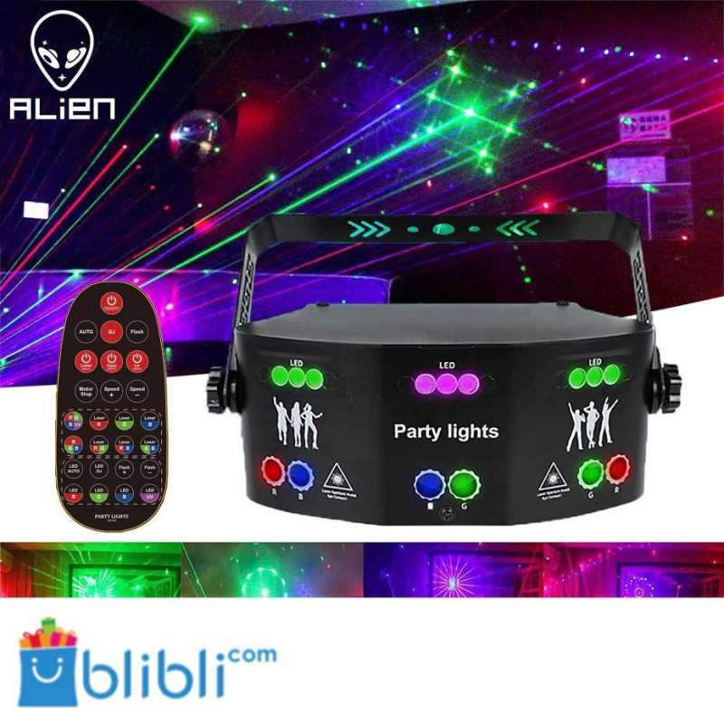 Jual Alien Lampu Sorot Panggung Disco Beam Laser RGB DMX 15 Eye - AL15E ...