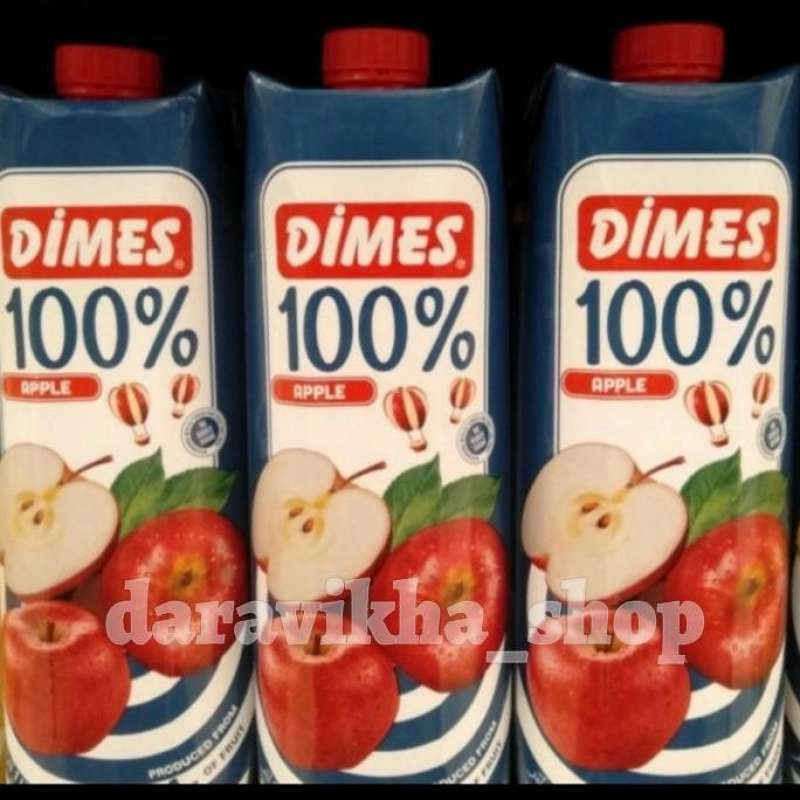Jual Dimes 100% Apple Juice 1lt / Jus Apel di Seller Daravikha_shop ...