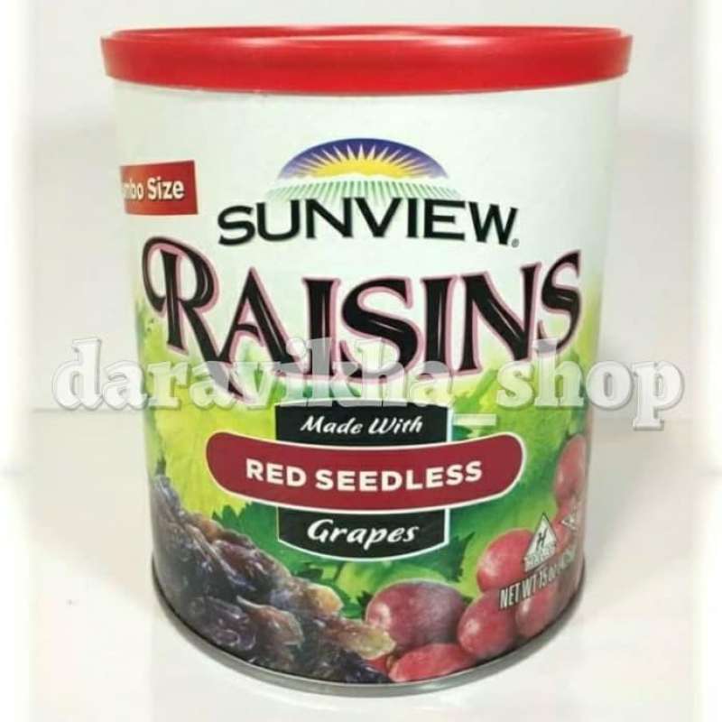 Jual Sunview Organic Raisin Red Seedless 425gr / Kismis Di Seller ...