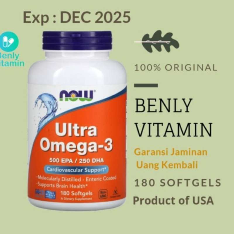 Promo Now Foods Ultra Omega 3 180 Softgels Diskon 17% di Seller PALANG ...