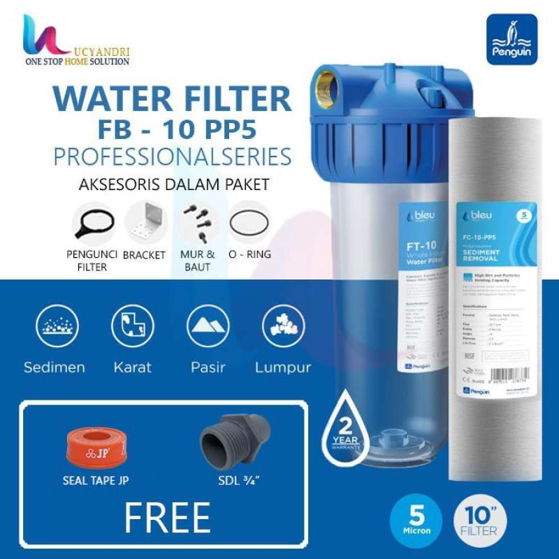 Promo FILTER AIR PENGUIN PBF 10 PP PRO WATER FILTER - SEDIMEN - 5 ...