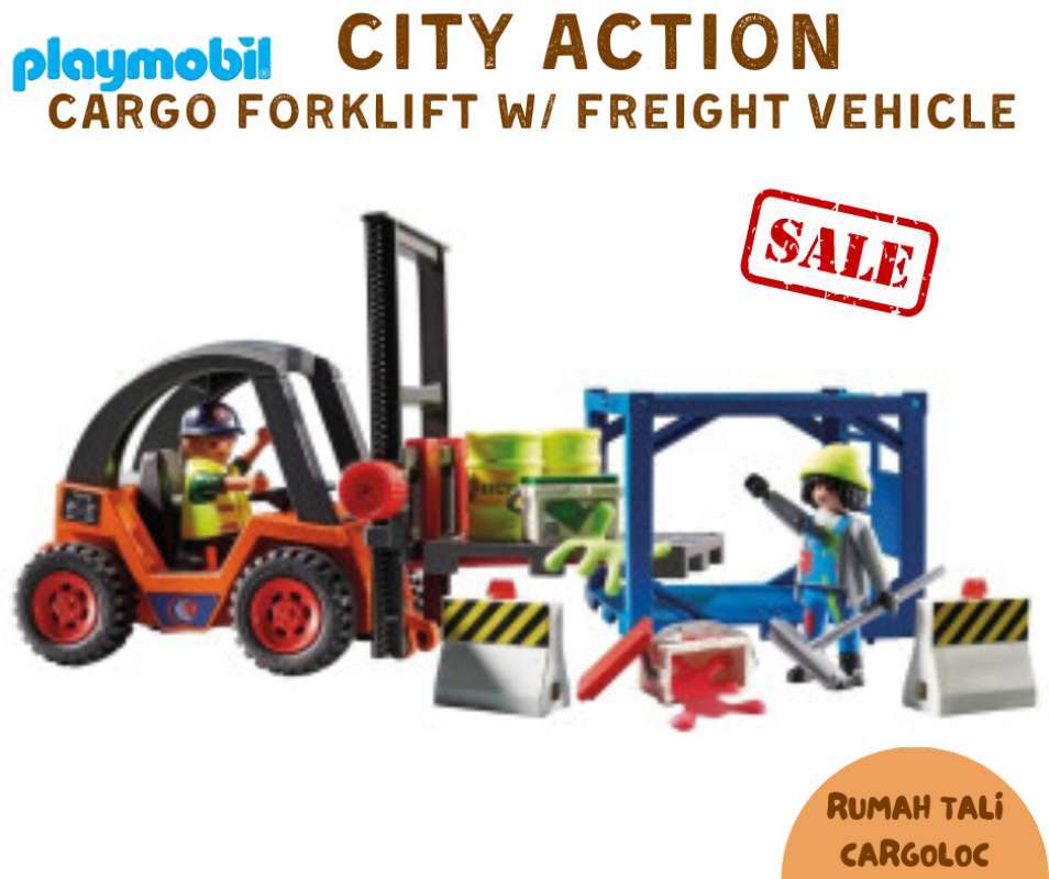 Jual Mainan Motorik Anak PLAYMOBIL CITY ACTION CARGO FORKLIFT With ...