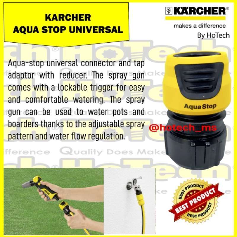 Promo KARCHER UNIVERSAL HOSE COUPLING PLUS WITH AQUA STOP Diskon 6% di ...