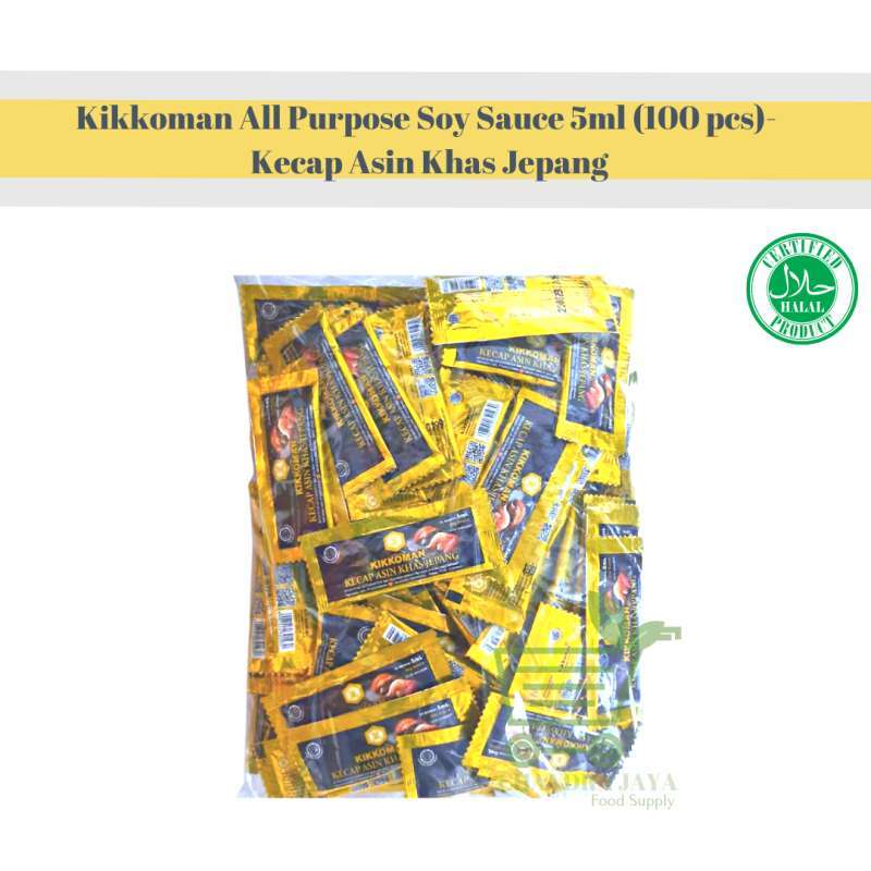 Jual Kikkoman All Purpose Soy Sauce 5ml (100 pcs)- Kecap Asin Khas ...