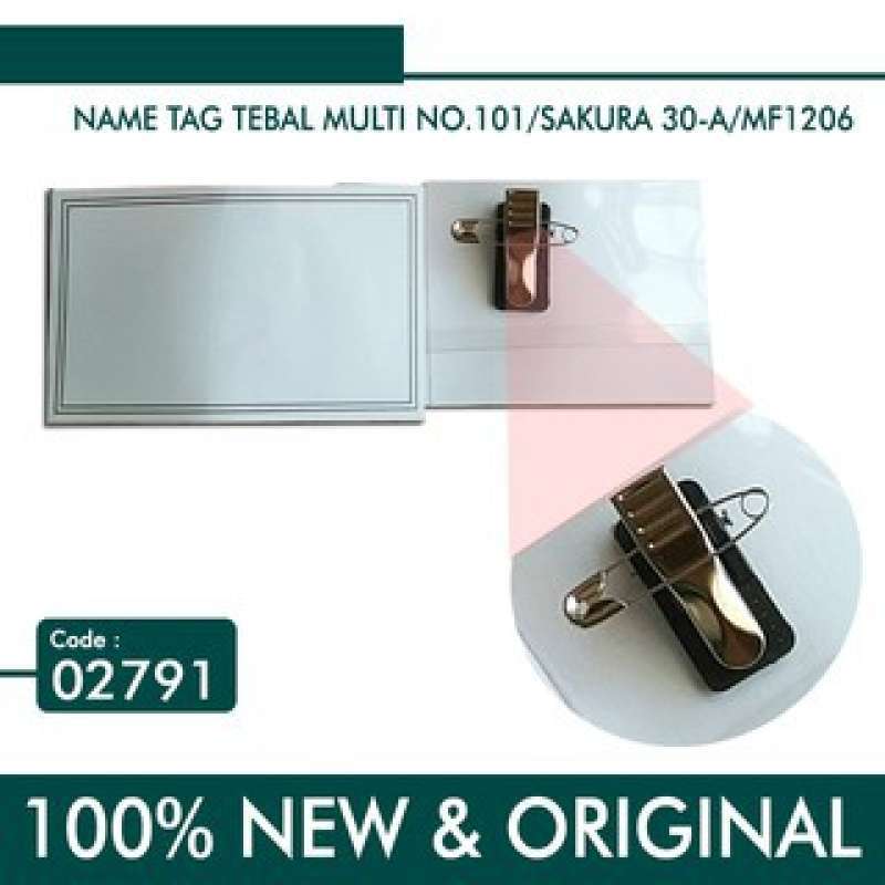 Jual [ PACK ] Name Tag Multi / Tanda Peserta Peniti Plastik MURAH di ...
