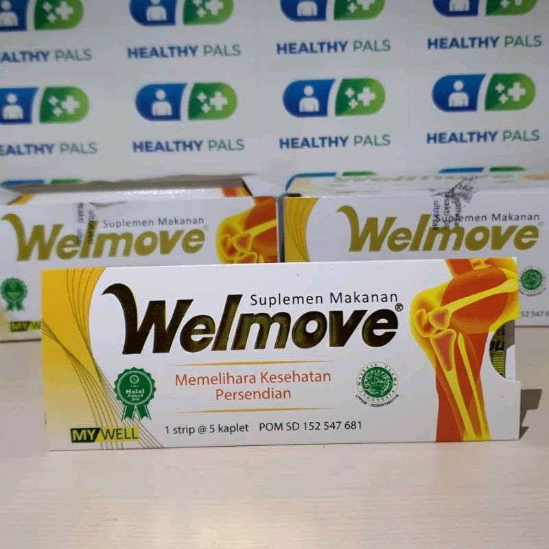 Jual WELMOVE 1 STRIP ISI 5 KAPLET SUPLEMEN NYERI SENDI VITAMIN TULANG ...