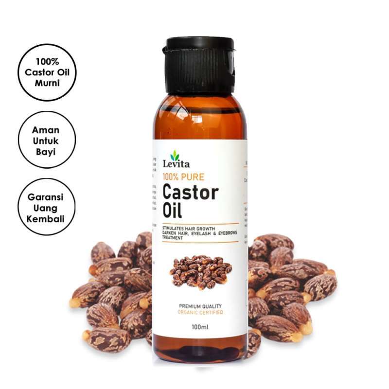 Jual Castor Oil Pure 100% Minyak Jarak Penumbuh Rambut Alis Bulu Mata ...