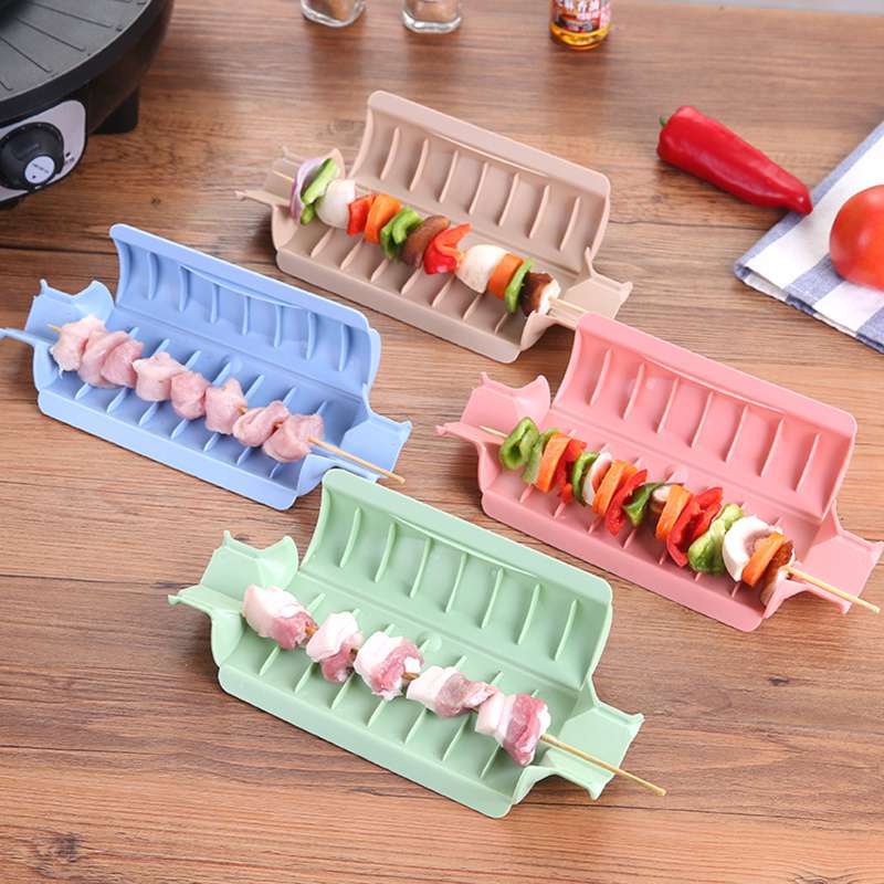 Jual Meat Brochettes Machine Manual No Finger Injury Anti-Slip Kebab ...