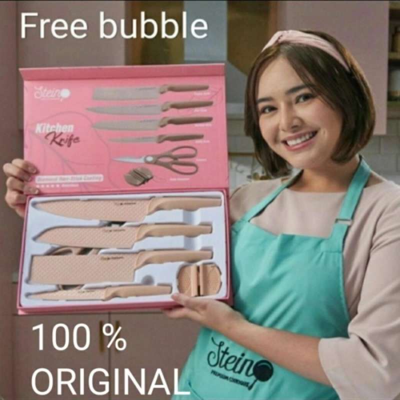 Promo Stein Kitchen Knife set Diamond 6 in 1 by Steincookware / Pisau ...