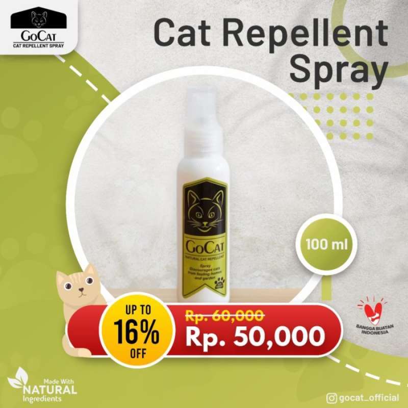 Jual Gocat - Cat Repellent Spray - Semprotan Pengusir Kucing 100Ml di ...