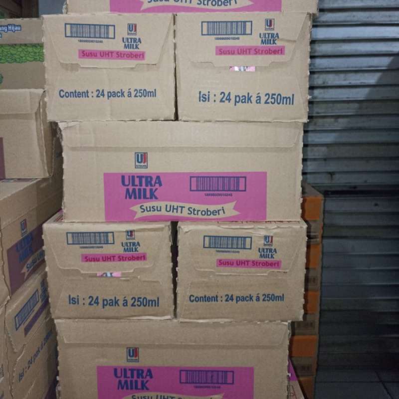 Promo Susu Ultra 250 Ml Stroberi Strawberry Milk Uht Dus Diskon 12% di Seller Xeichyl Store ...