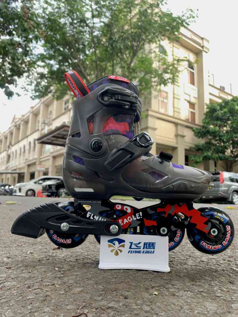 Jual Sepatu Roda Inline Skate Flying Eagle S8 Black di Seller Sepatu ...