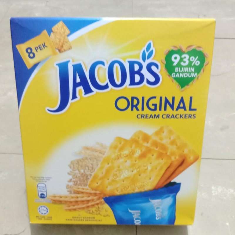 Jual Original cream crackers Jacobs cracker 8 pek/ biskuit gandum di Seller Classy's storee ...