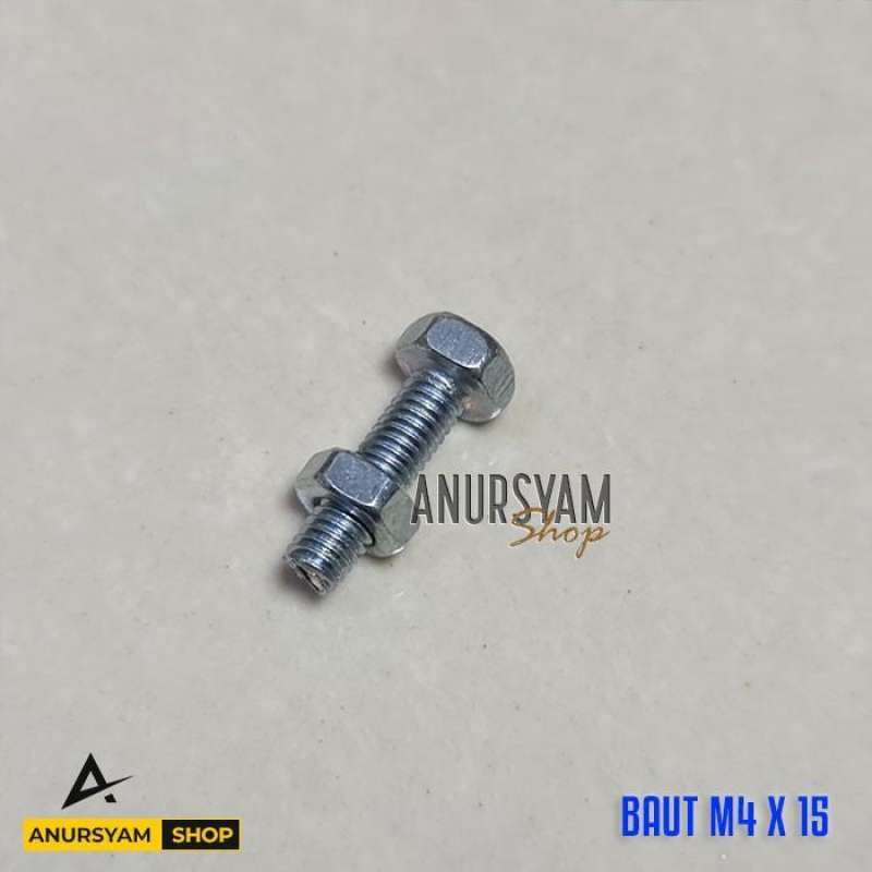 Jual Baut M4 + Mur Set / Mur Baut M4 / Baut Mur M4 Di Seller Anursyam ...