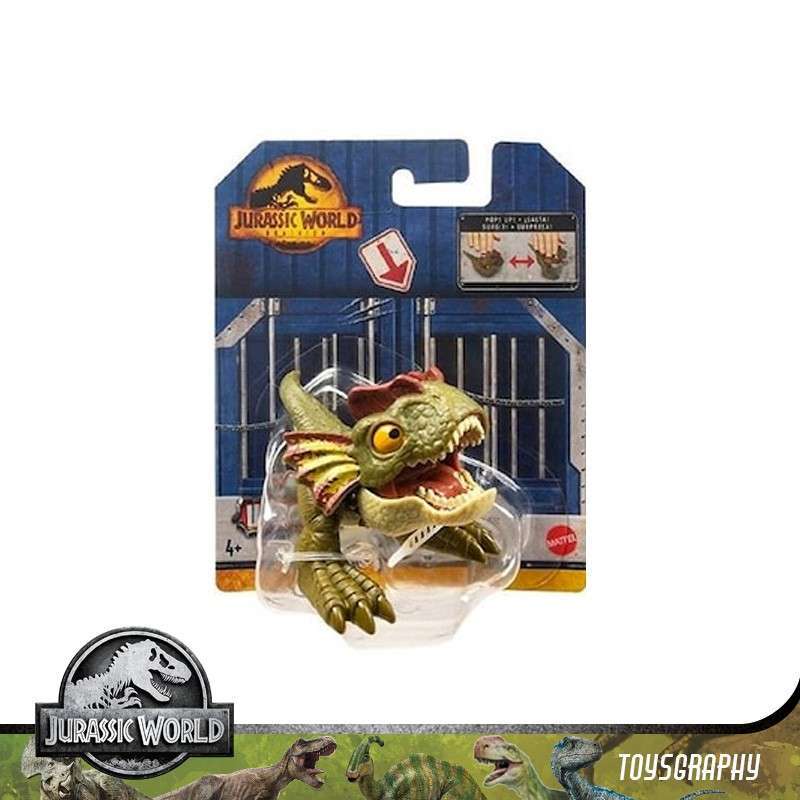 Jual Jurassic World Dominions Uncaged Snap Squad Dilophosaurus Attitude ...