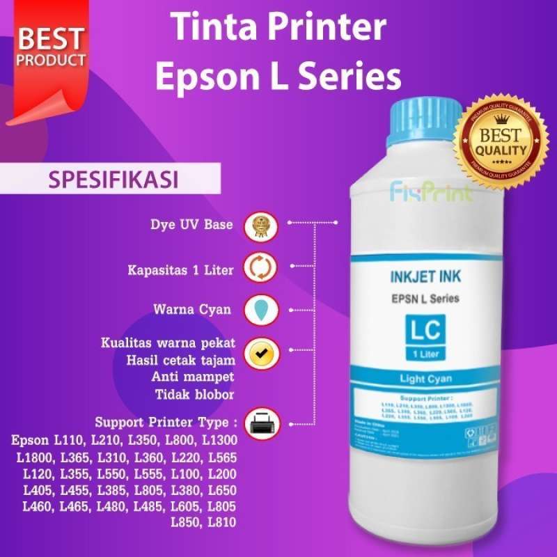 Promo Tinta Epson 1 Liter Printer L1110 L3100 L3101 L3110 L3116 L3150