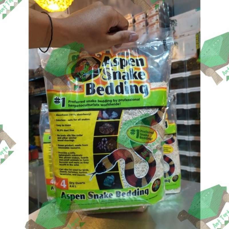Promo Zoomed Zoo Med Aspen Snake Bedding Substrate Alas Substrat Ular 4 ...