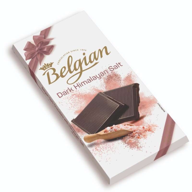 Promo THE BELGIAN - Dark Chocolate with Himalayan Salt 100 gr Diskon 45 ...