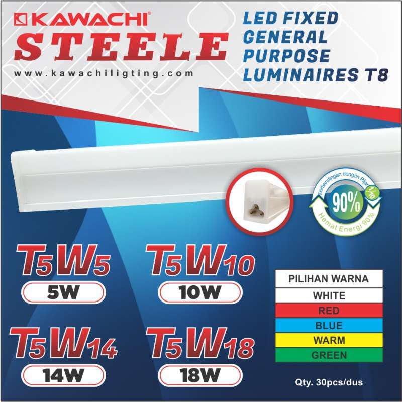 Jual LAMPU LED TUBE/ TL LED FIXED GENERAL PURPOSE LUMINAIRES T5 WARNA ... Jual LAMPU LED TUBE/ TL LED FIXED GENERAL PURPOSE LUMINAIRES T5 WARNA ...