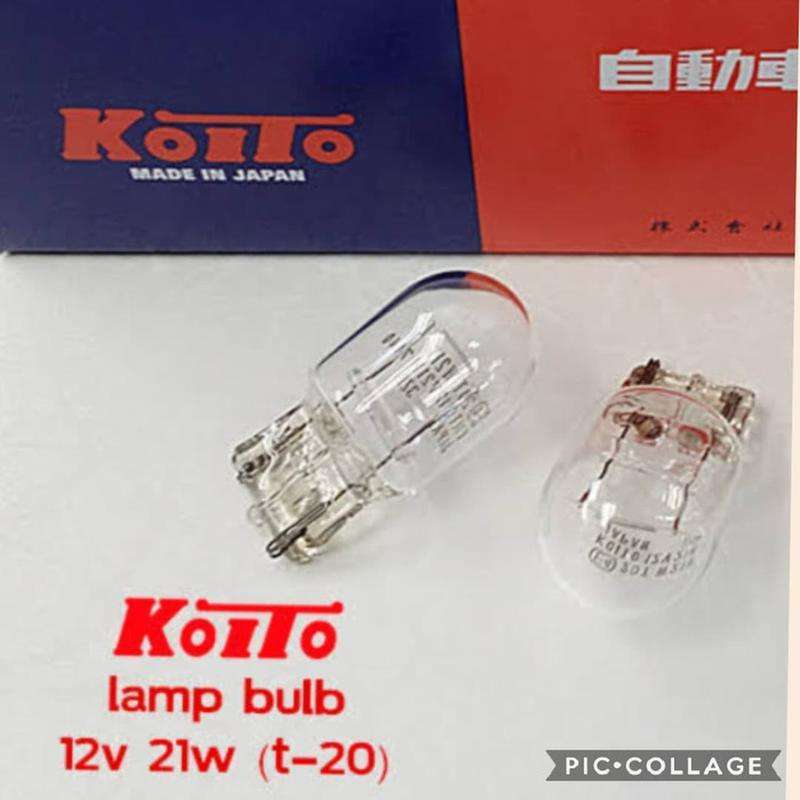 Jual Bohlam Lampu Mundur Merk Koito Japan Type T20 12Volt 21Watt ...