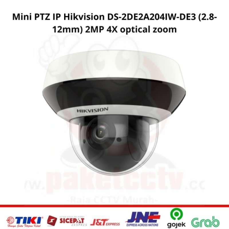 Jual Mini Ptz Ip Hikvision Ds-2De2A204Iw-De3 (2.8-12Mm) 2Mp 4X Optical ...