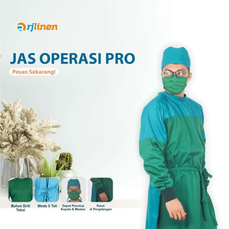 Promo JAS OPERASI PRO / SERAGAM JAS OPERASI / PAKAIAN DOKTER OPERASI ...