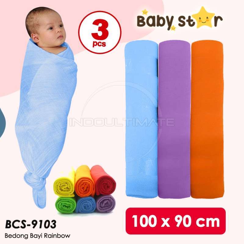 Jual BABY LEON (PREMIUM SNI) BC-209 Bedong JUMBO Rainbow Pastel BABY ...