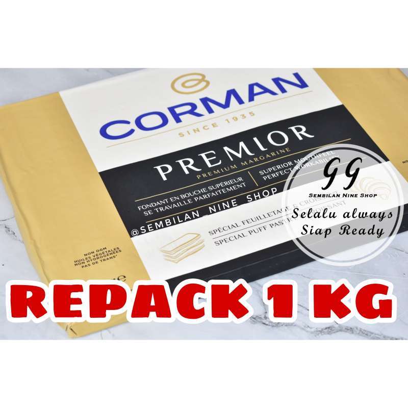 Jual Corman PREMIOR Premium Margarine Sheet 1 Kg Buttersheet Butter ...