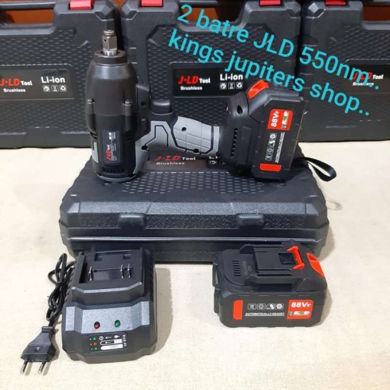 Promo 2 BATRE JLD IMPEK IMPACT WRENCH 550NM bisa BUKA BAN MOBIL atau ...