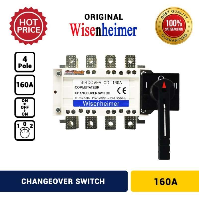 Promo Change Over Switch 4P 160A COS Ohm Saklar Manual 160 Amper ...