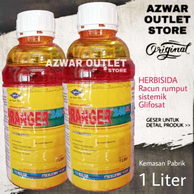 Jual Glifosat RANGER 1 Liter ORIGINAL | Herbisida sistemik racun rumput ...