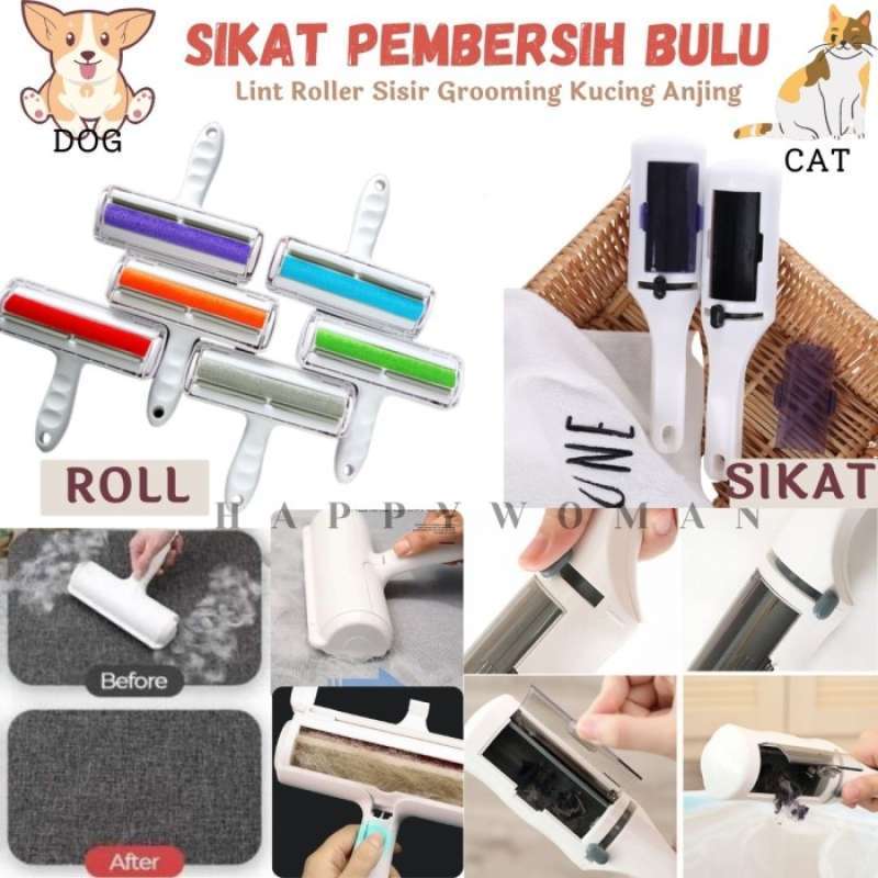 Jual ALAT PEMBERSIH BULU HEWAN KUCING ANJING SIKAT BULU PAKAIAN LINT ...