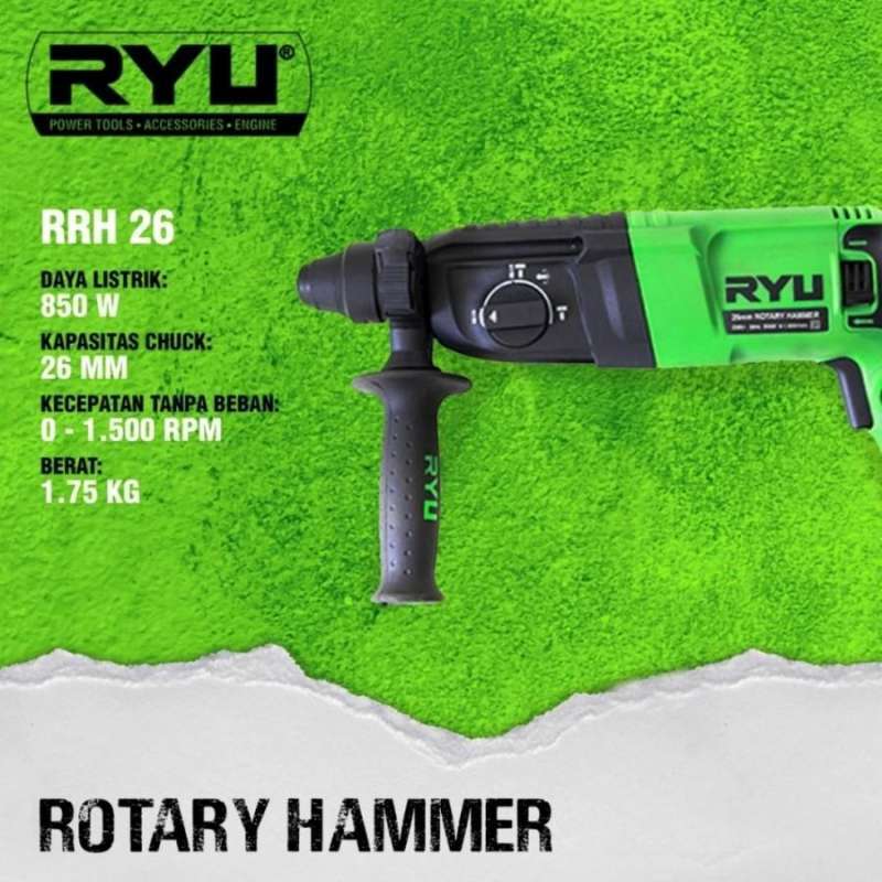 Jual rotary hammer ryu rrh26 bor bobok beton di Seller Manggala Makmur - Paseban, Kota Jakarta ...
