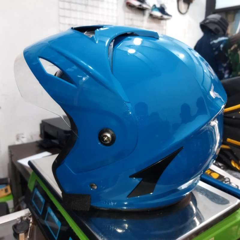 Jual Helm Biru Standard TNI AL Blue Mild di Seller Pusat Helm Original ...